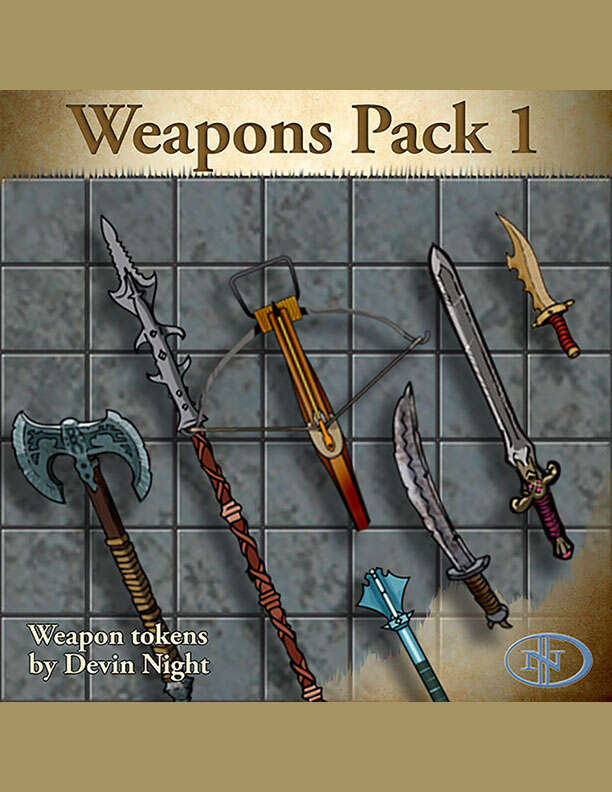 Map Pack 04: Simple Weapons - Devin Night | DriveThruRPG