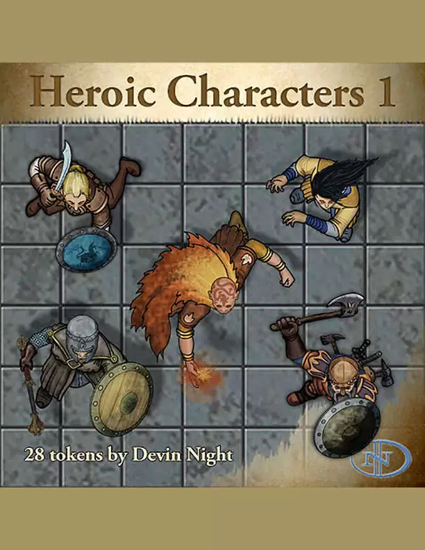 Devin Token Pack 45 - Heroic Characters 1 - Devin Night | DriveThruRPG