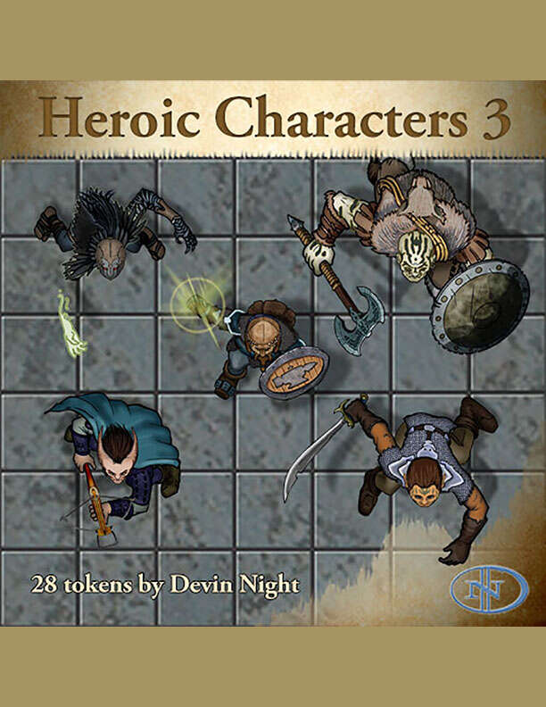 Devin Token Pack 47 - Heroic Characters 3 - Devin Night | DriveThruRPG