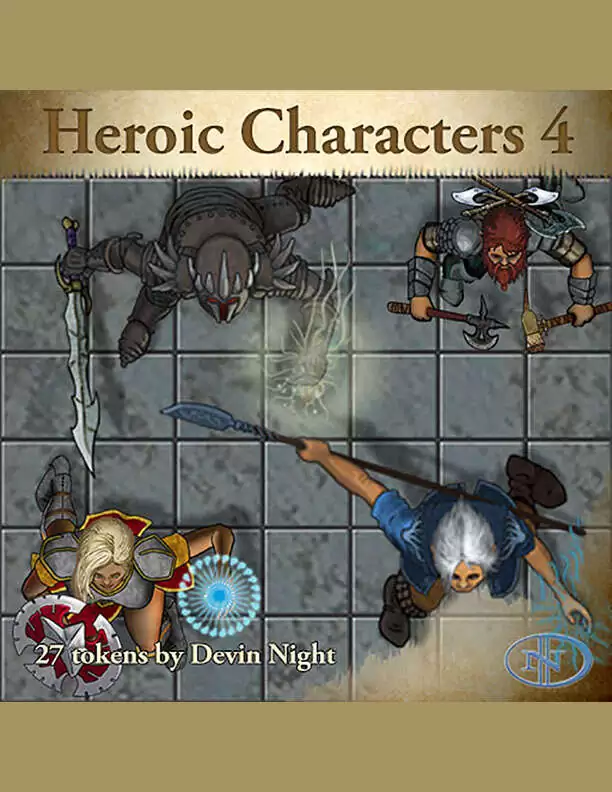 Devin Token Pack 48 - Heroic Characters 4 - Devin Night | DriveThruRPG