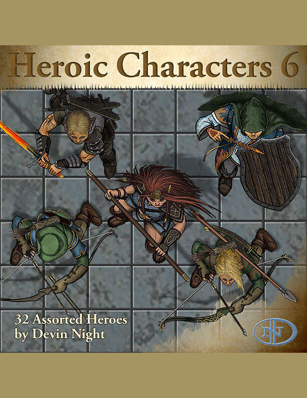 Devin Token Pack 58 - Heroic Characters 6 - Devin Night | DriveThruRPG