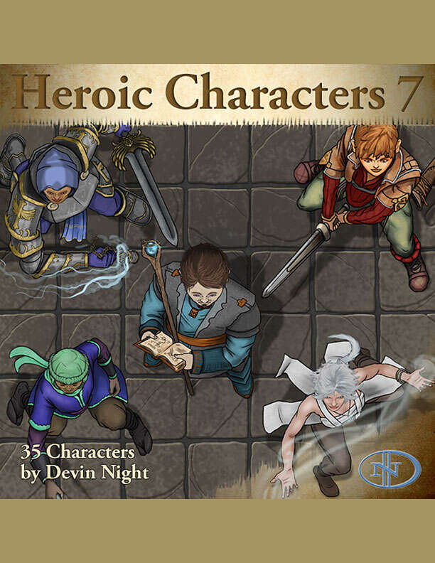 Devin Token Pack 64 - Heroic Characters 7 - Devin Night | DriveThruRPG