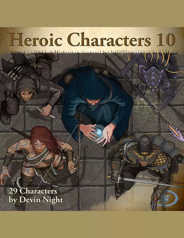 Devin Token Pack 70 - Heroic Characters 10 - Devin Night | DriveThruRPG