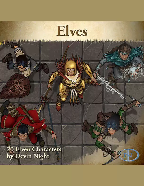 Devin Token Pack 71 - Elves - Devin Night | DriveThruRPG