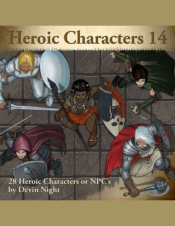 Devin Token Pack 83 - Heroic Characters 14 - Devin Night | DriveThruRPG