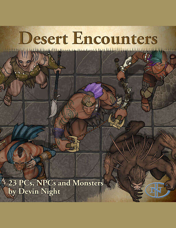 Devin Token Pack 85 - Desert Encounters - Devin Night | DriveThruRPG