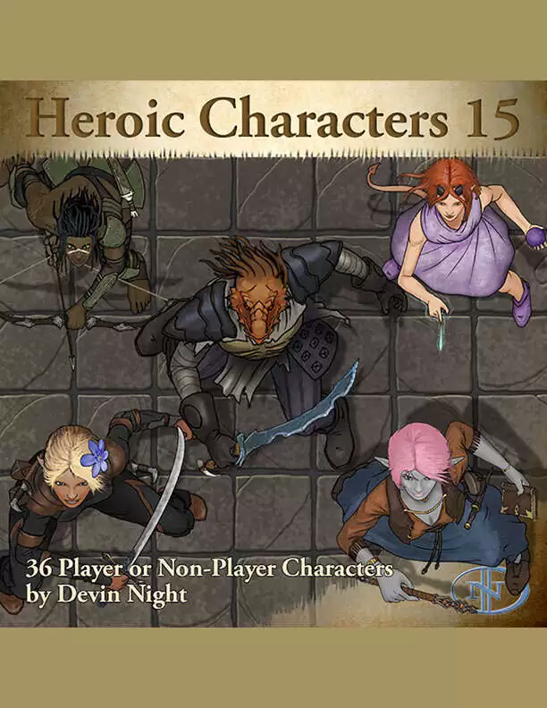 Devin Token Pack 86 - Heroic Characters 15 - Devin Night | DriveThruRPG