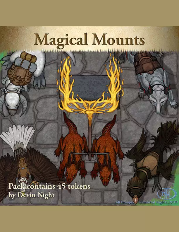 Devin Token Pack 114 - Magical Mounts - Devin Night | DriveThruRPG