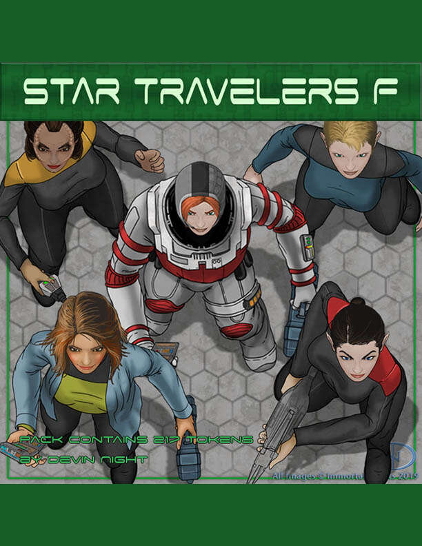 Devin Token Pack 132 - Star Travelers Female Pack - Devin Night ...