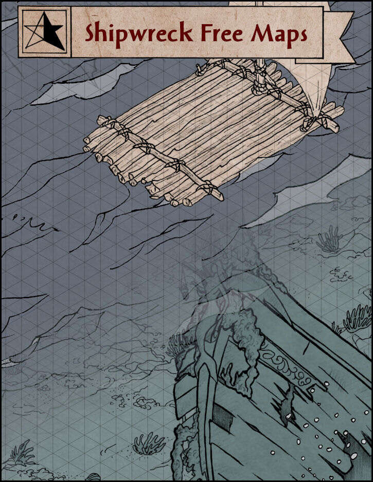 Shipwreck free isometric battlemap pack - Stelliadi | DriveThruRPG