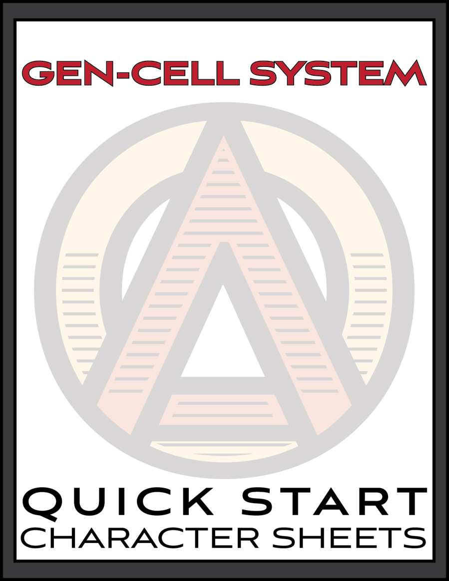 Gen-Cell System (™) Quickstart Character Sheets - Antagonist Games, Inc ...