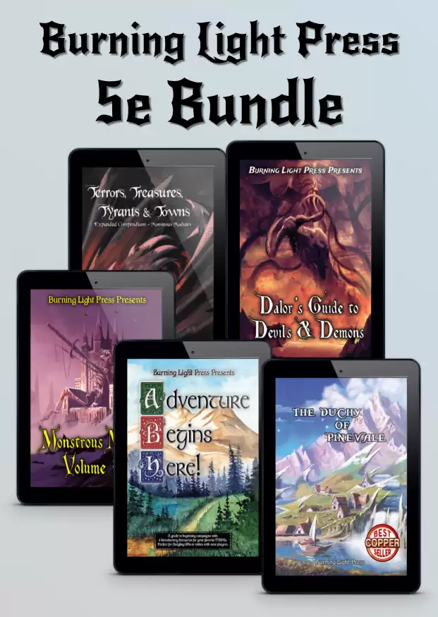 5e Bundle [BUNDLE] - Burning Light Press | Premium Products | DriveThruRPG