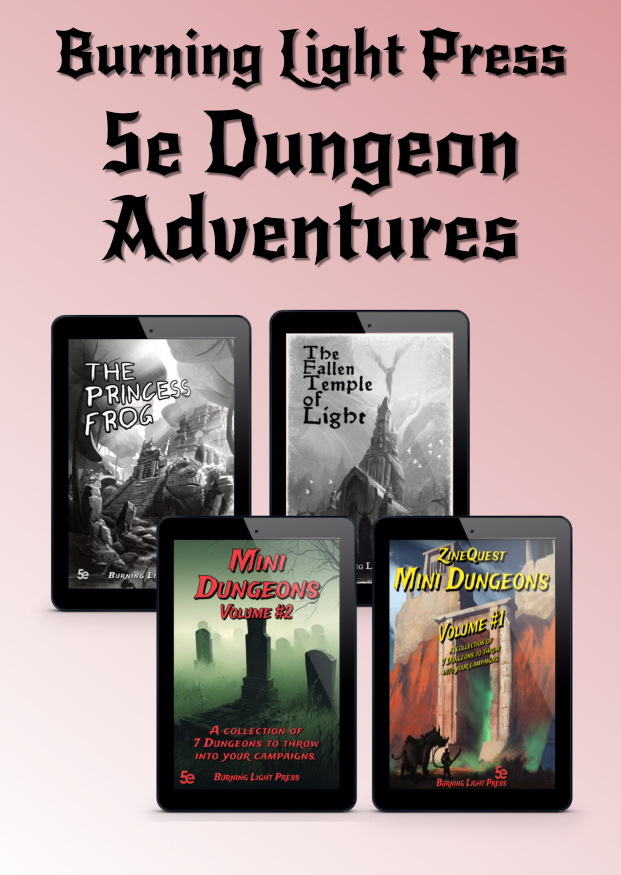 5e Dungeon Bundle [BUNDLE] - Burning Light Press | Premium Products ...