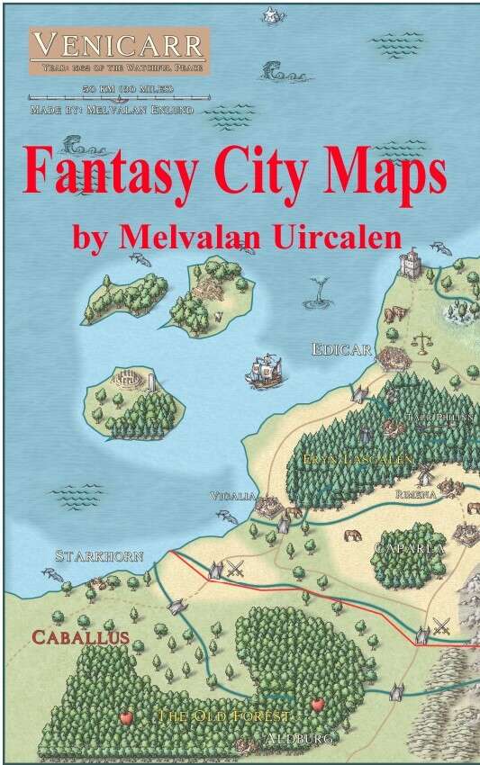 Fantasy Country Maps - Melvalan Uircalen | DriveThruRPG
