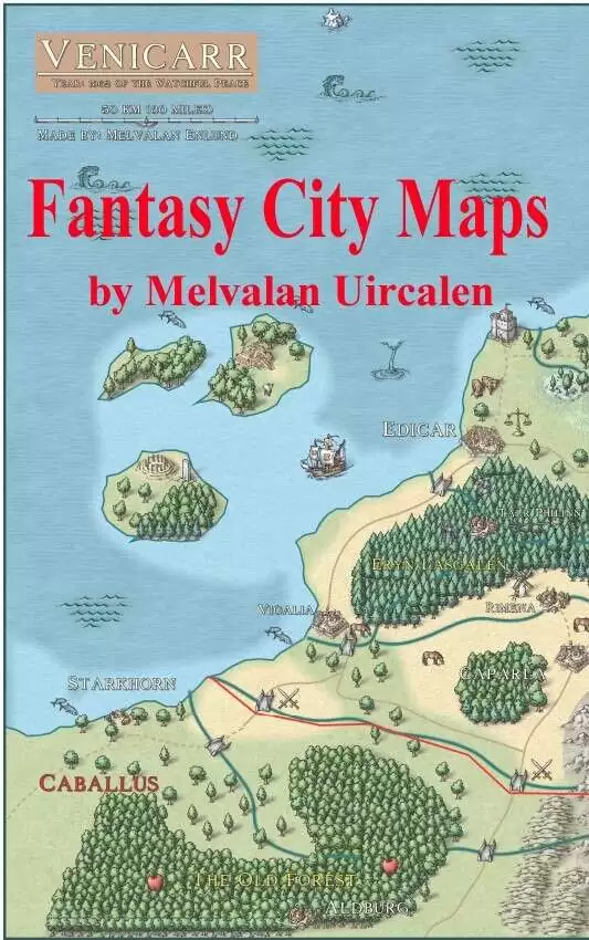 Fantasy Country Maps - Melvalan Uircalen | DriveThruRPG