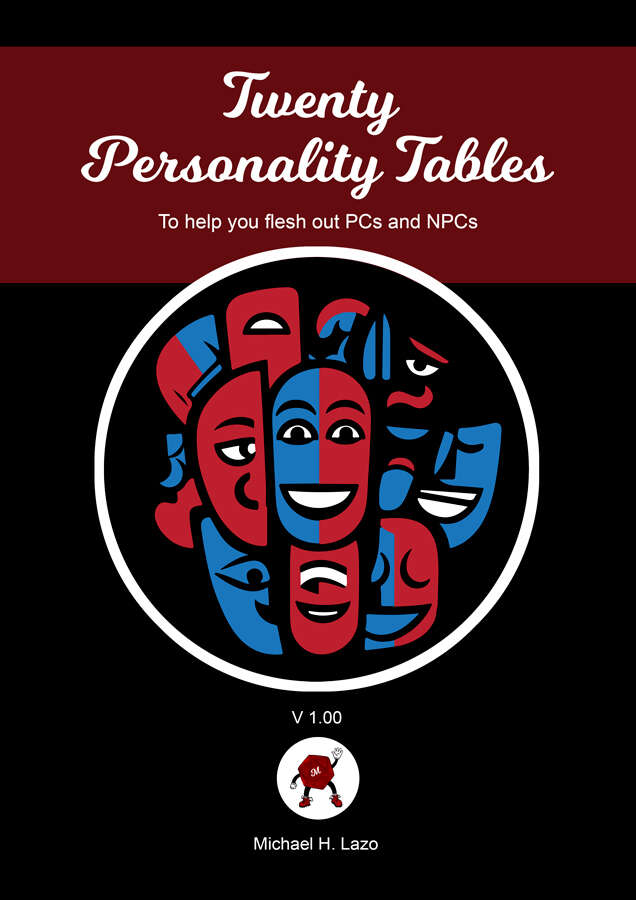 Twenty Personality Tables - GMMike | DriveThruRPG