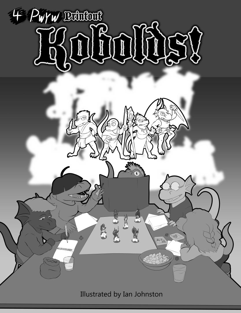 Kobolds! - 4 Kobold Printout Sample - Nervous Cyclops Productions ...