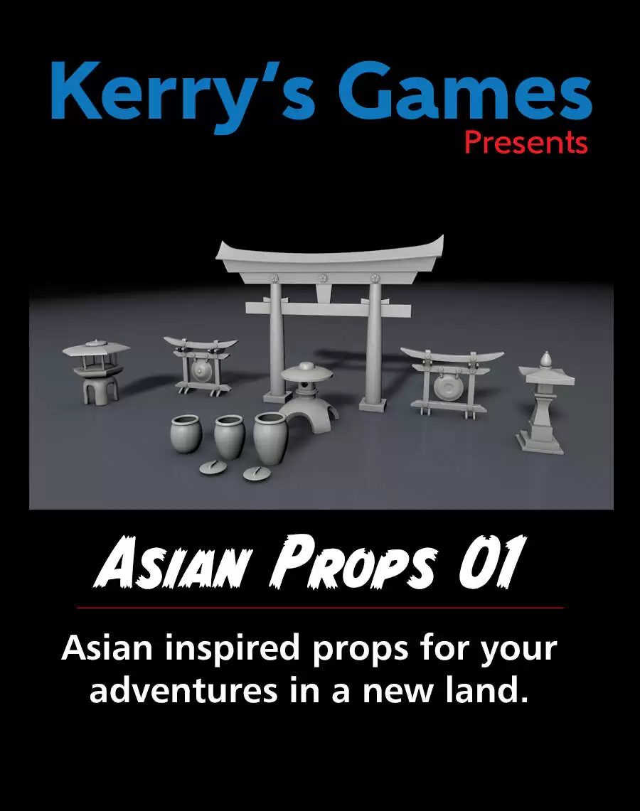 Asian Props 01 - Kerry's Games | Kerry's Games | DriveThruRPG