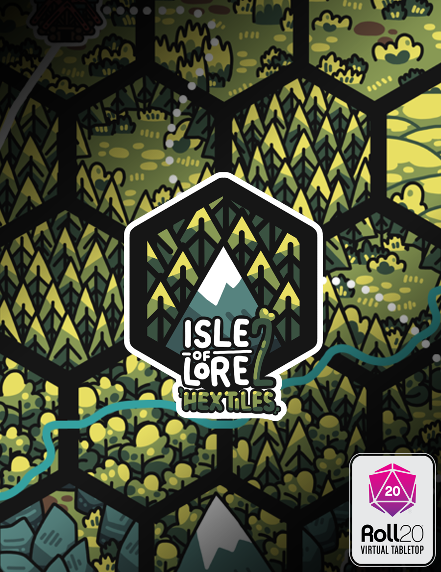 Isle of Lore 2: Hex Tiles (Roll20) - Steven Colling | DriveThruRPG