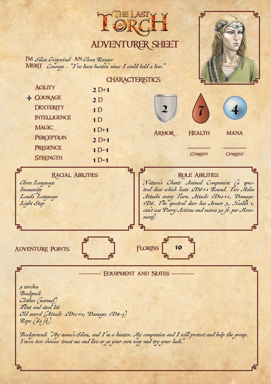 The Last Torch Adventurers Record Sheets - Serpentarium | DriveThruRPG