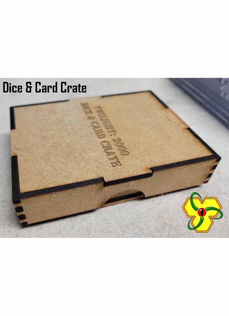 Lasercut MDF Card Deck and Dice Crate - Yellow Sign Studio | DriveThruRPG
