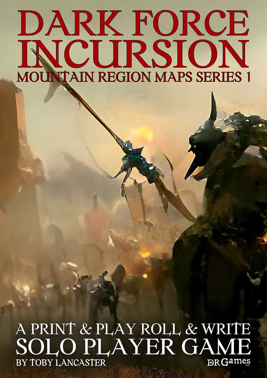 Dark Force Incursion Mountain Region Maps Series 1 - 5 Maps - DR Games | DriveThruRPG