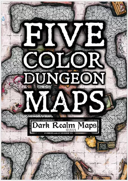 Five Colour Dungeon Maps by Dark Realm Maps - DR Games | DriveThruRPG