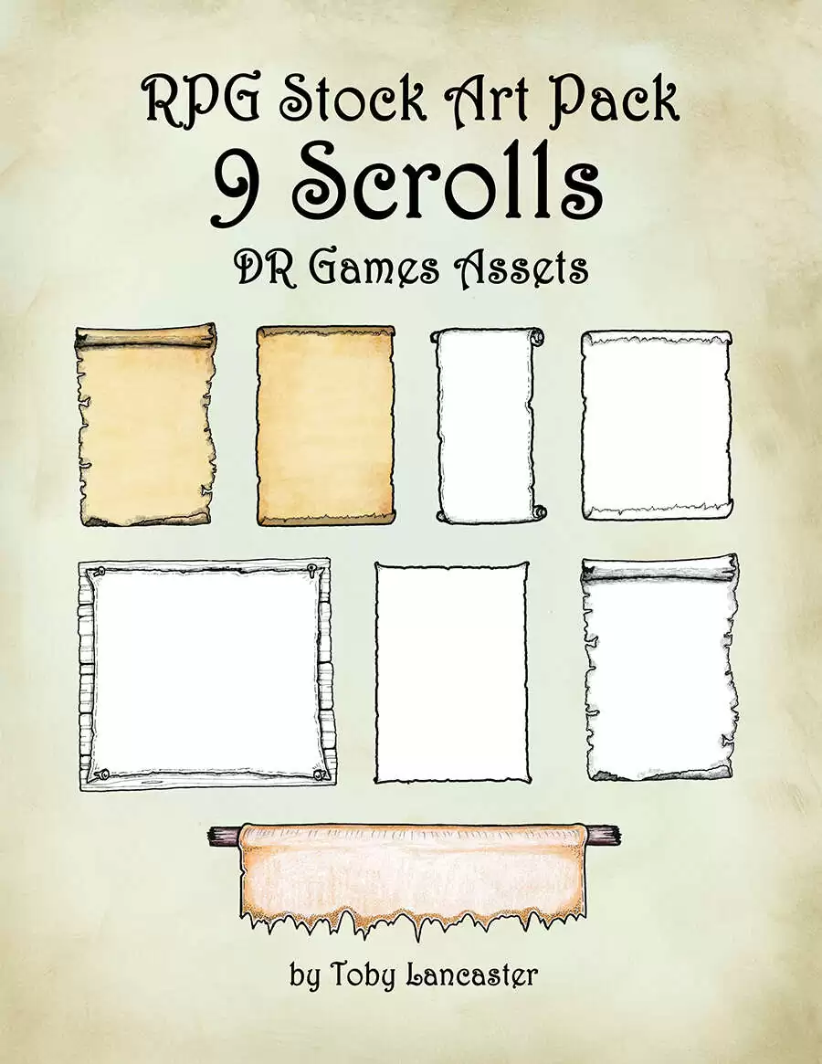 9 Scrolls - RPG Stock Art Pack - DR Games | DriveThruRPG