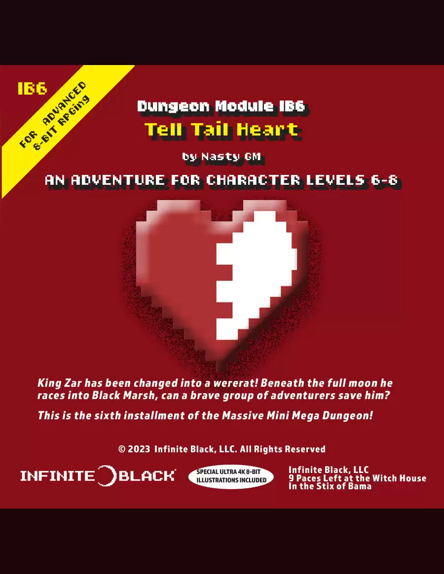 Tell Tail Heart - Infinite Black | DriveThruRPG
