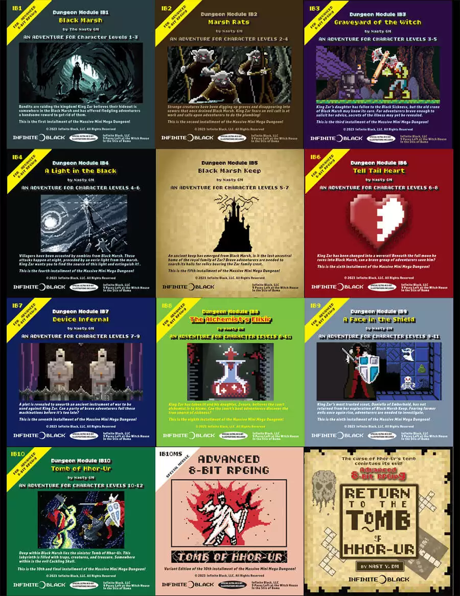 Advanced 8-Bit: Massive Mini Mega Dungeon [BUNDLE] - Infinite Black ...