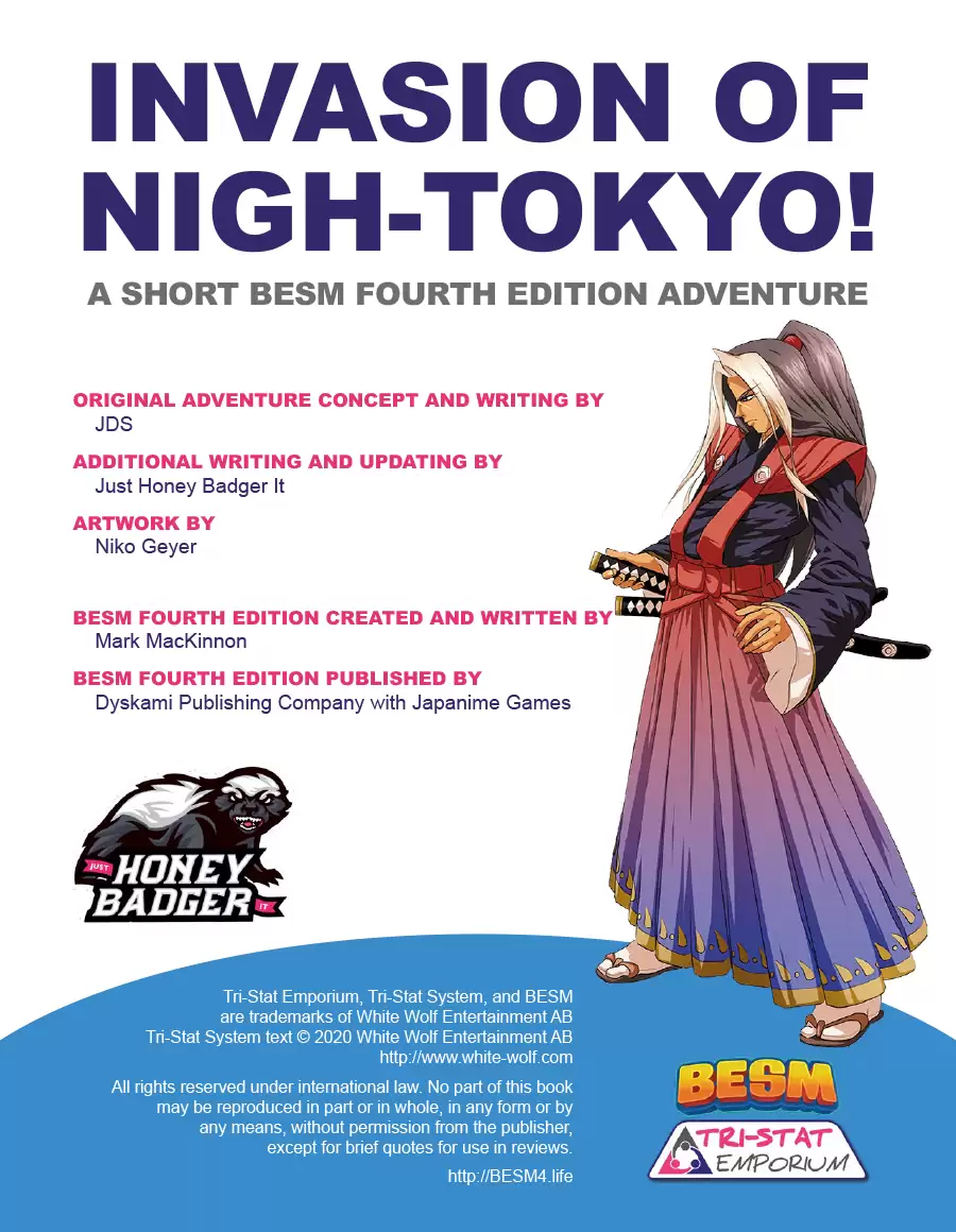 [BESM 4] Invasion of Nigh-Tokyo! - Adventure Scenario - Dyskami ...