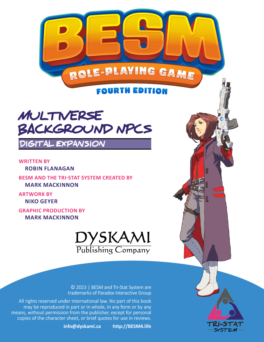 BESM Multiverse Background NPCs (Digital Expansion) - Dyskami ...