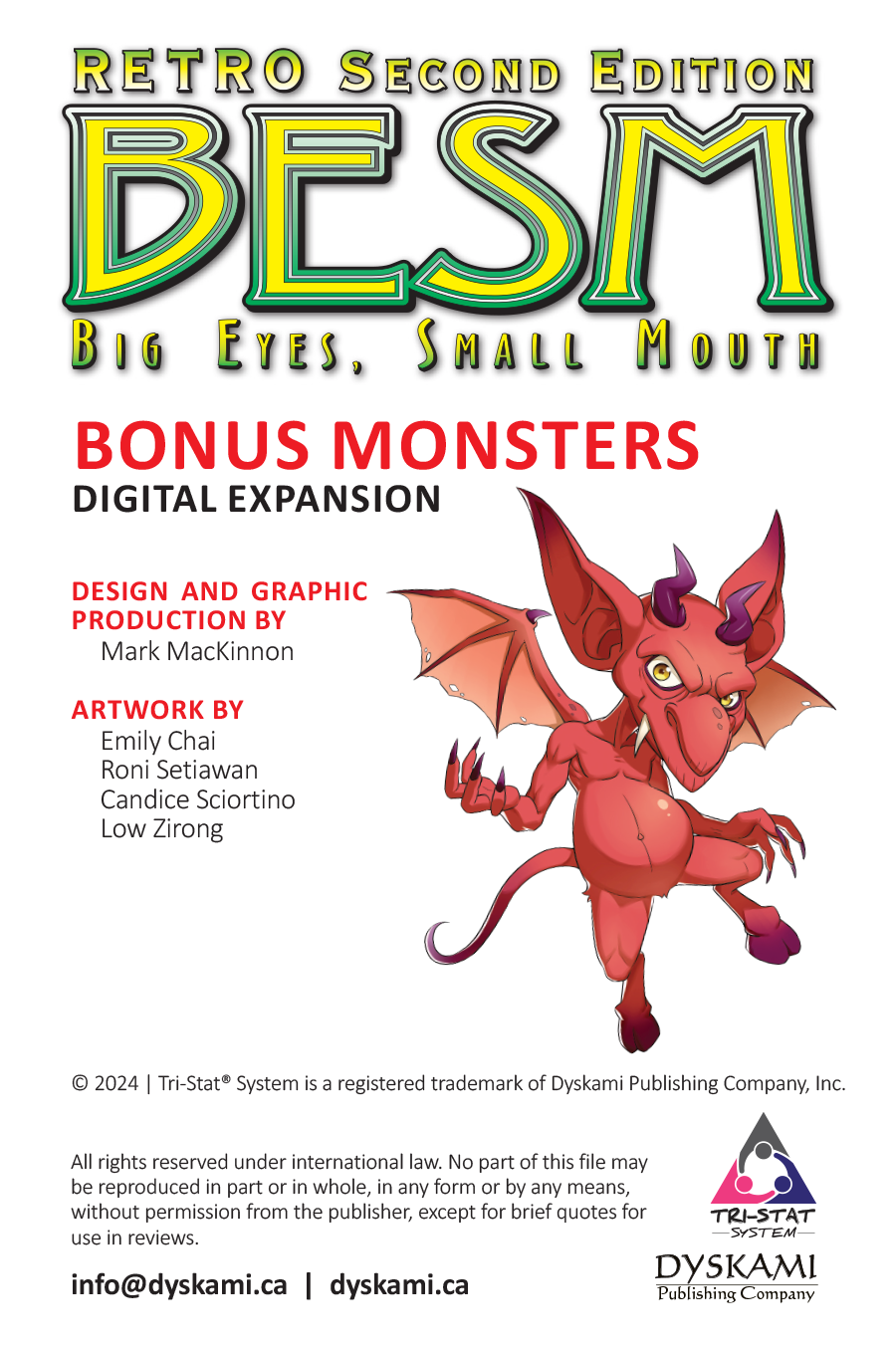 BESM Retro 2E Bonus Monsters (Digital Expansion) - Dyskami Publishing ...