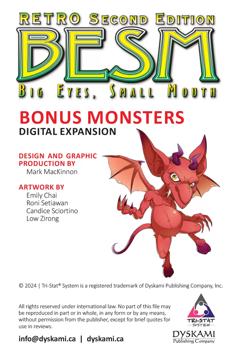 BESM Retro 2E Bonus Monsters (Digital Expansion) - Dyskami Publishing ...