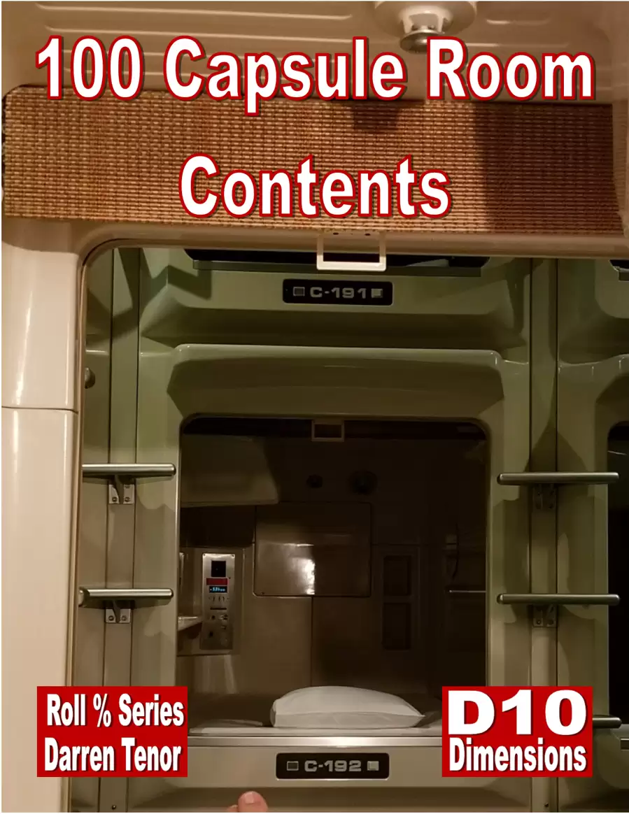 100 Capsule Room Contents - D10 Dimensions | DriveThruRPG