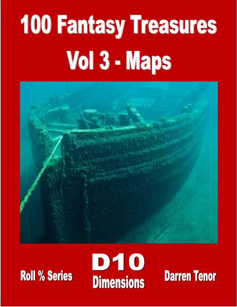 100 Fantasy Treasures - Vol 3 Maps - D10 Dimensions | DriveThruRPG
