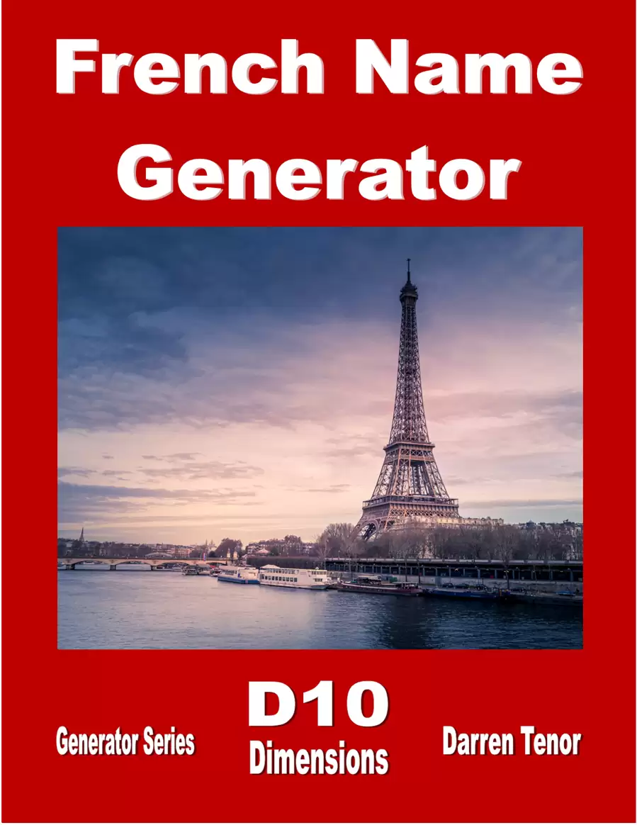 French Name Generator (25,000+ Names) - D10 Dimensions | DriveThruRPG