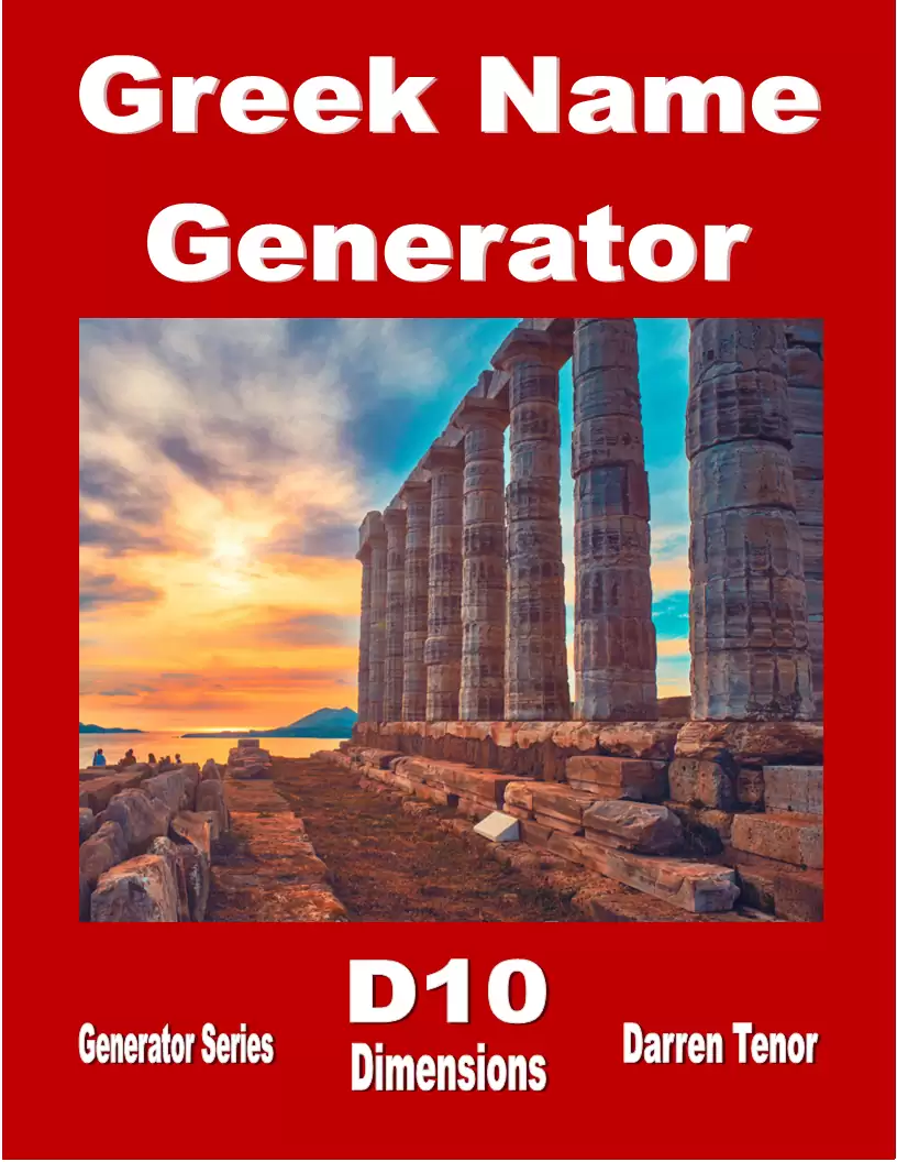 Greek Name Generator (30,000+ Names) - D10 Dimensions | DriveThruRPG