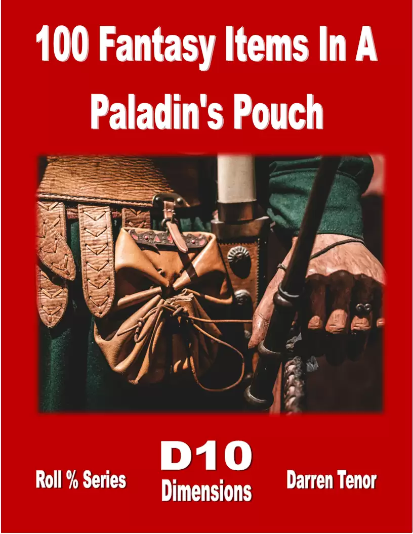 100 Fantasy Items in a Paladin's Pouch - D10 Dimensions | DriveThruRPG