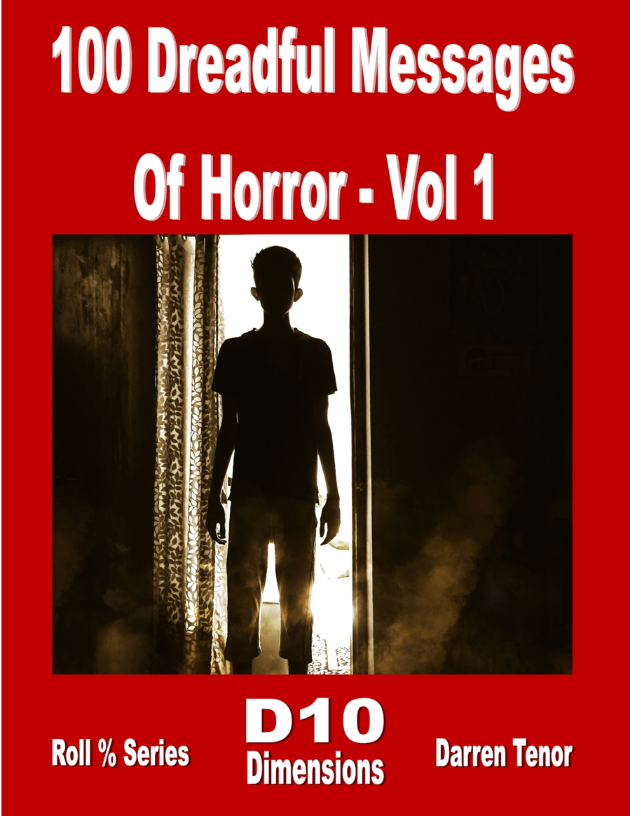 100 Dreadful Messages of Horror - Vol 1 - D10 Dimensions | DriveThruRPG