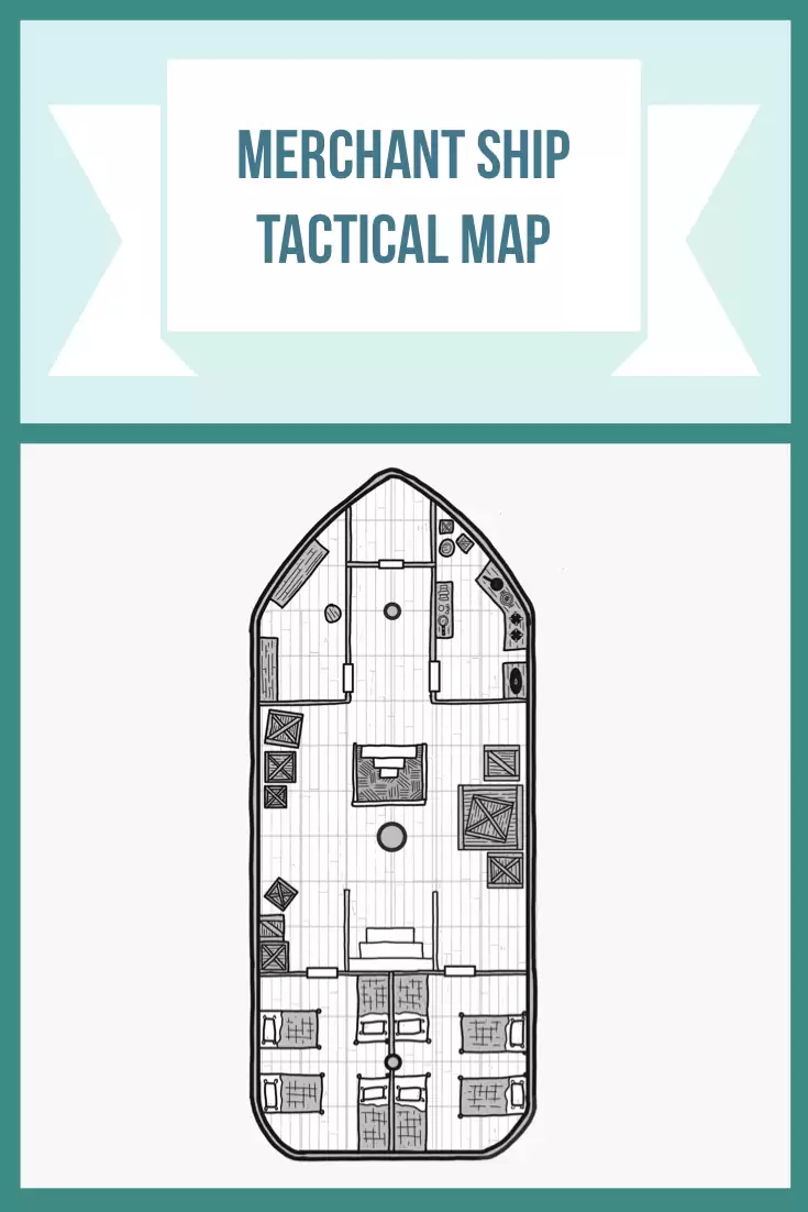 Merchant Ship Tactical Map - Chaotic Great Illustrations | DriveThruRPG