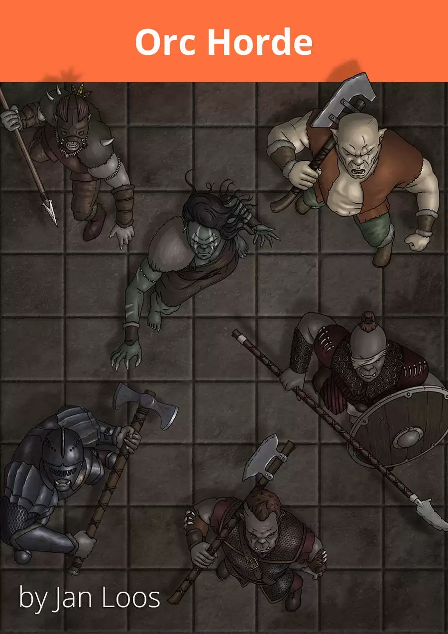 Jans Tokenpack 013 - Orc Horde - Jan Loos | DriveThruRPG