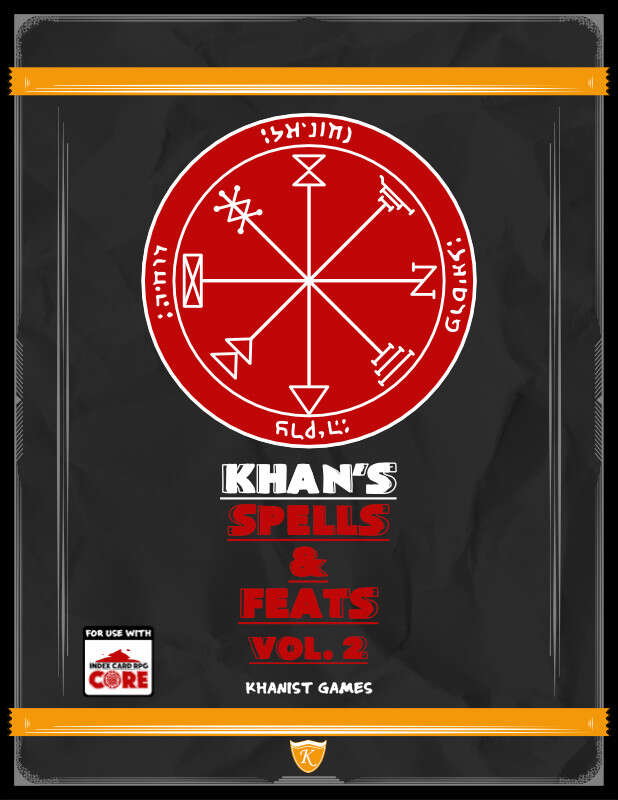 Khan's Spells & Feats for ICRPG Vol. 2 - Khanist Games | DriveThruRPG
