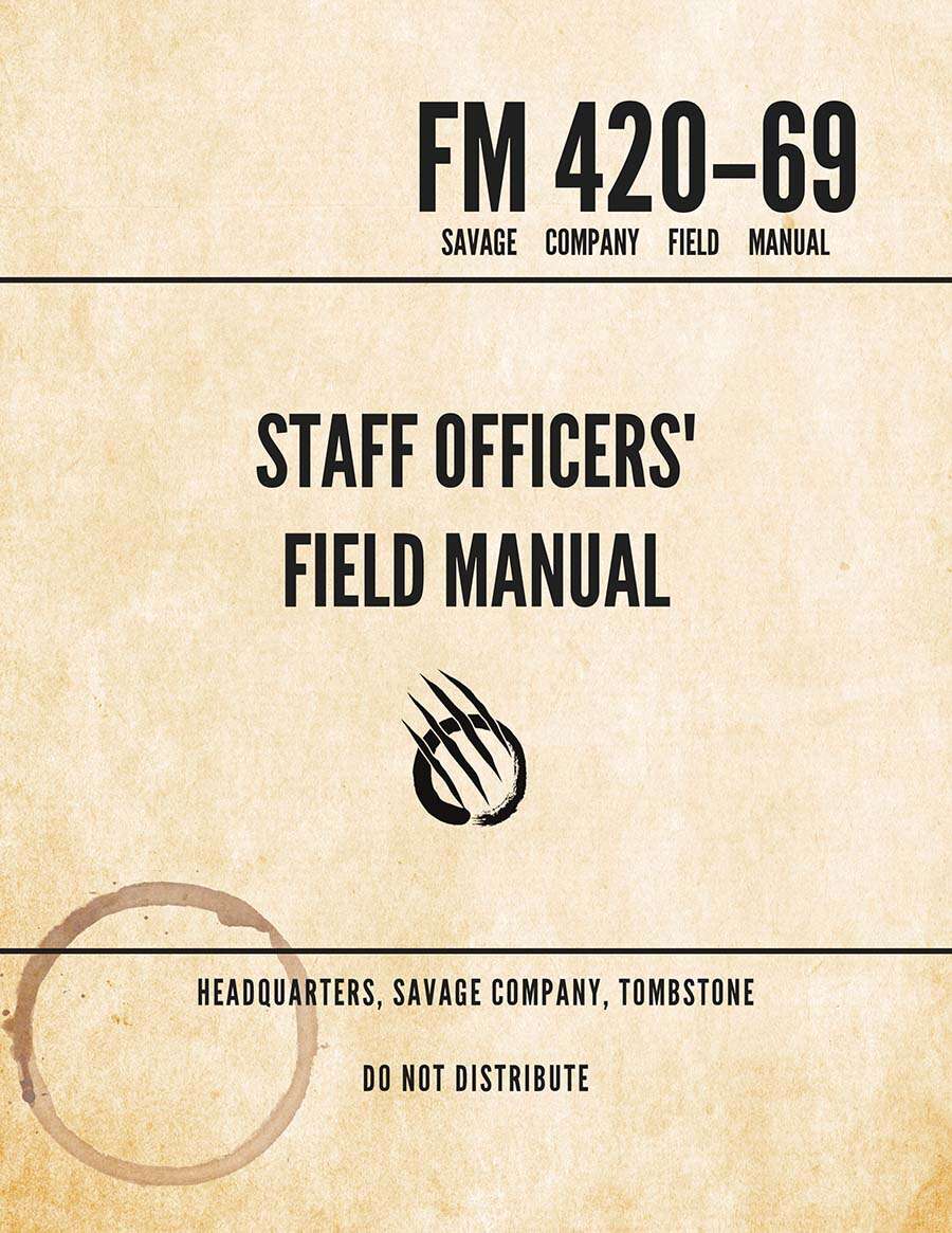 Savage Company Field Manual - SHM Publishing | DriveThruRPG