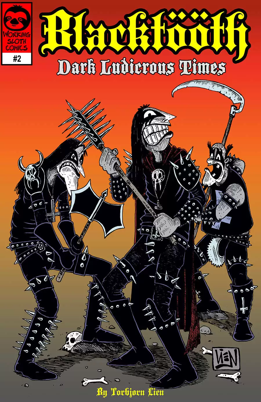 Blacktööth #2: Dark Ludicrous Times - Working Sloth Comics | DriveThruRPG