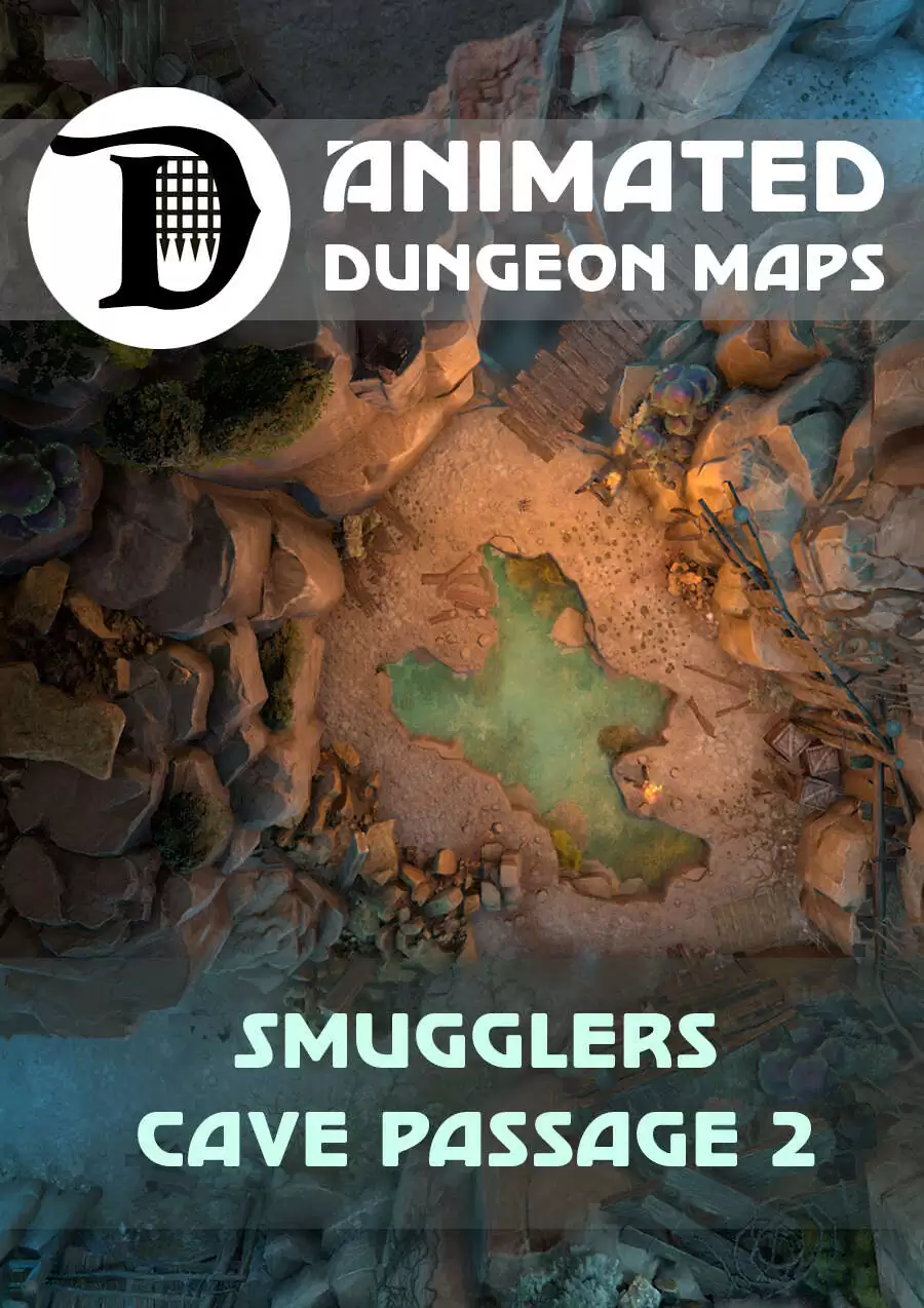 Animated Dungeon Maps: Smugglers Cave Passage 2 - Animated Dungeon Maps ...