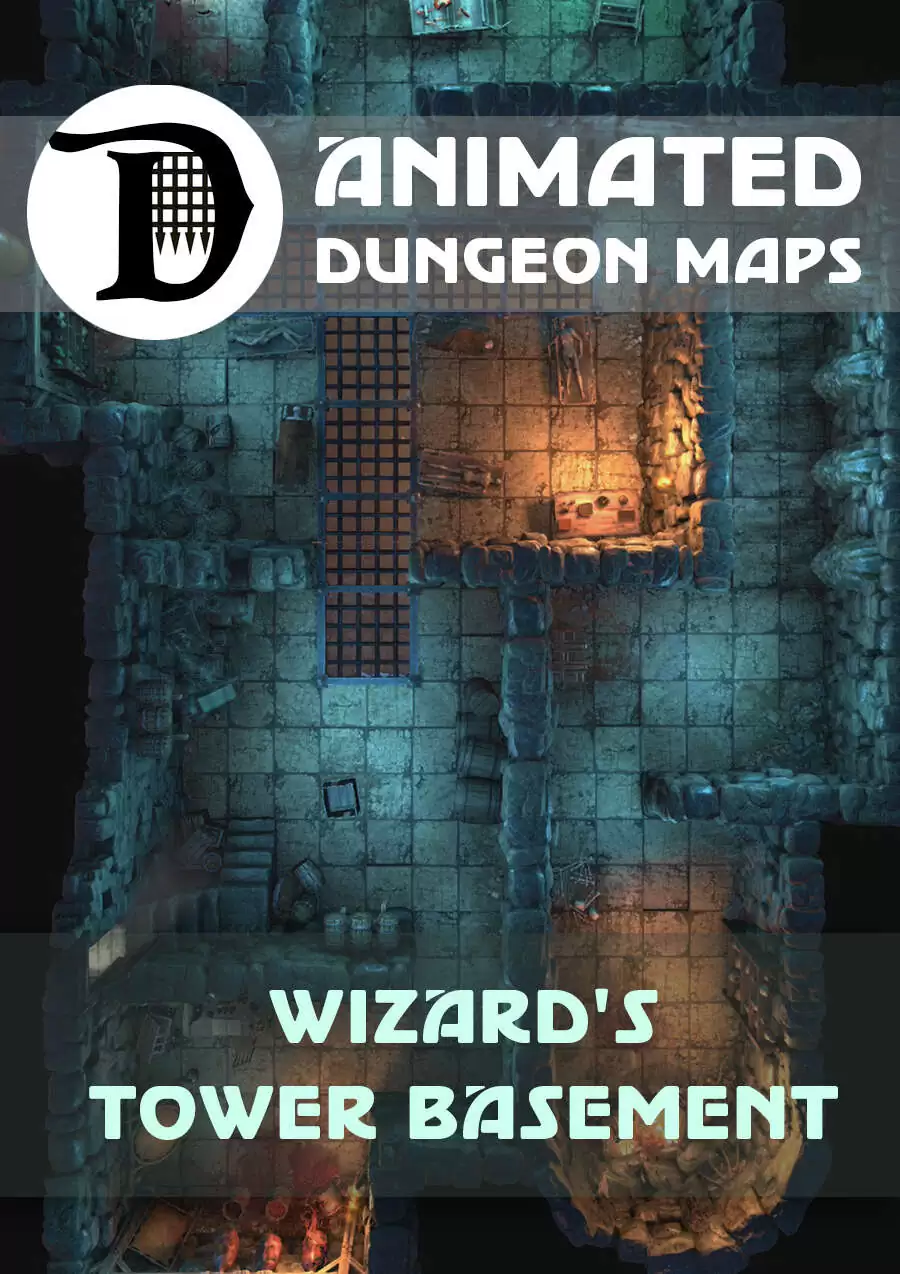 Animated Dungeon Maps: Wizard's Tower Basement - Animated Dungeon Maps ...