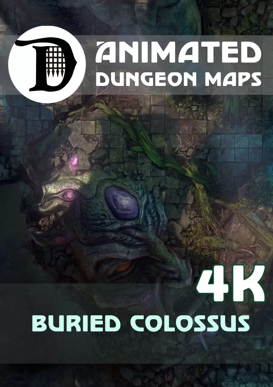 Animated Dungeon Maps: Buried Colossus 4k - Animated Dungeon Maps ...