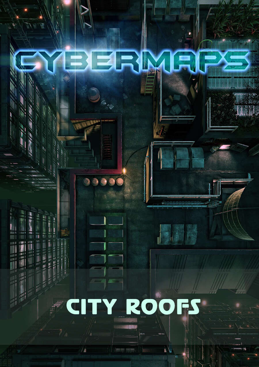 Cybermaps: City Roofs - Animated Dungeon Maps | DriveThruRPG