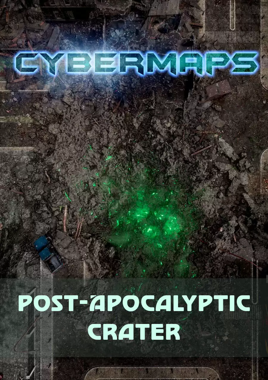 Cybermaps: Post-Apocalyptic Crater - Animated Dungeon Maps | DriveThruRPG